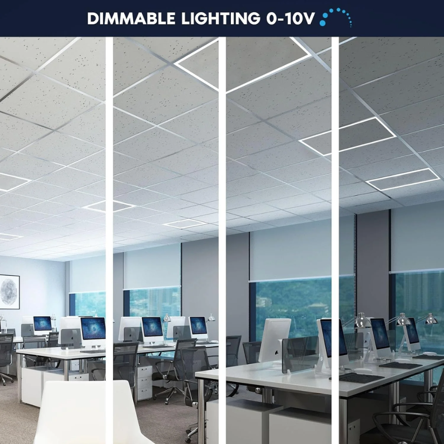 2x4 Edge-Lit Frame T-Grid LED Panel Light | PatelLED – Patel LED